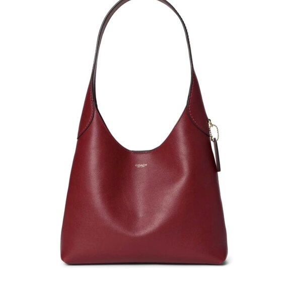 Coach | Bags | Coach Brooklyn 28 Purse Dark Ruby Red | Poshmark